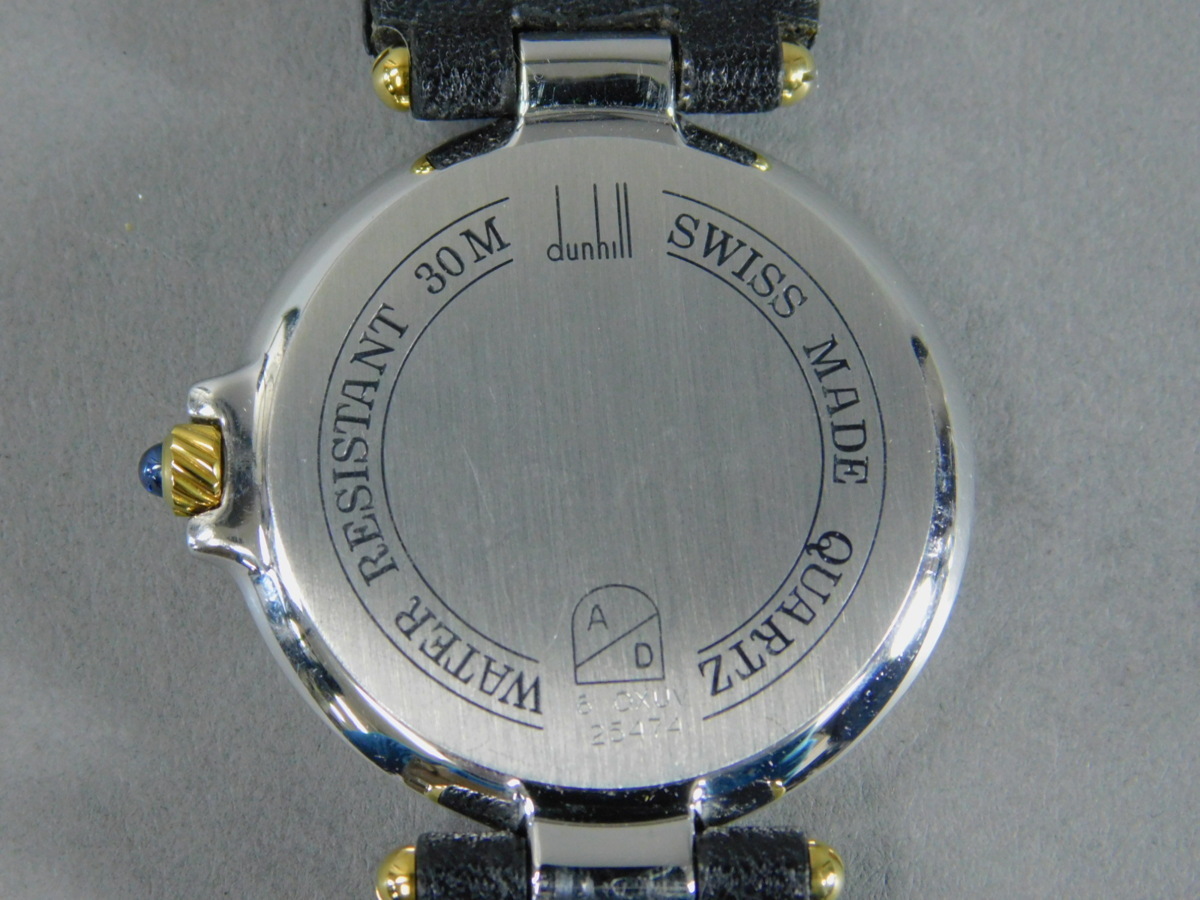 dunhill ダンヒル 腕時計 Quartz クオーツSWISS スイス WATER RESISTANT 30M 6 QXUV 25474 ...