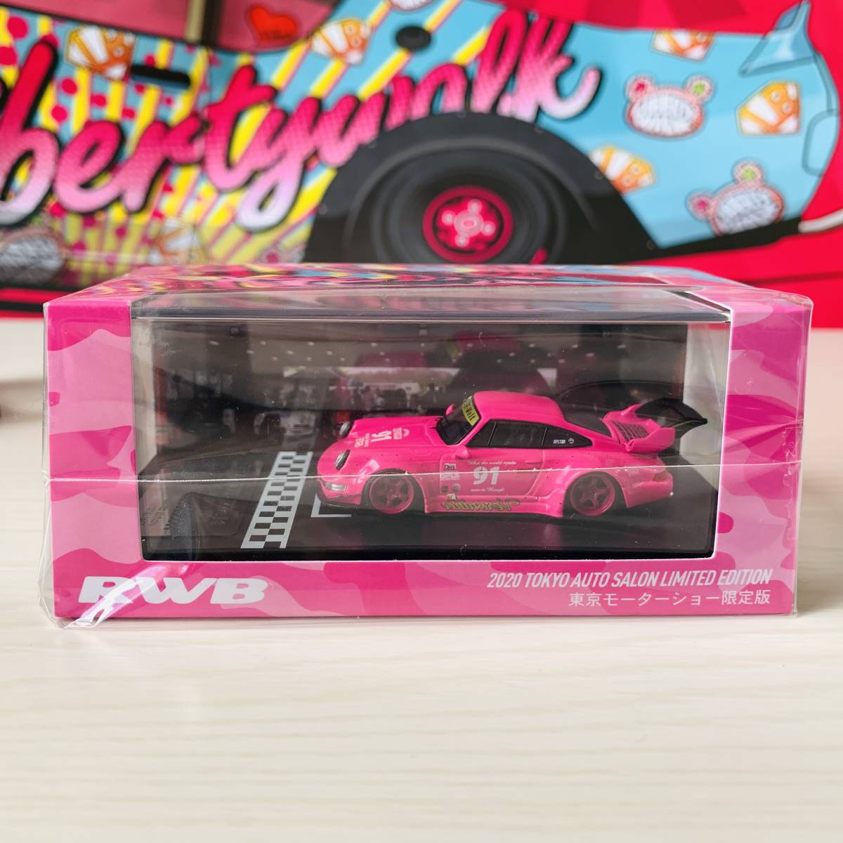 限定 1/64 RWB 964 IDLERS #91 VERONIKA ポルシェ 2020東京オートサロン RWB ラフヴェルト ベグリフ ...