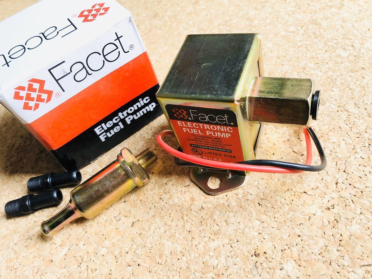 Facet USA 汎用 DC12V 電磁ポンプ 燃料ポンプ 旧車 農機具 キャブ フューエルポンプ ミツバ ニスモ 空冷VW ハコスカ ...