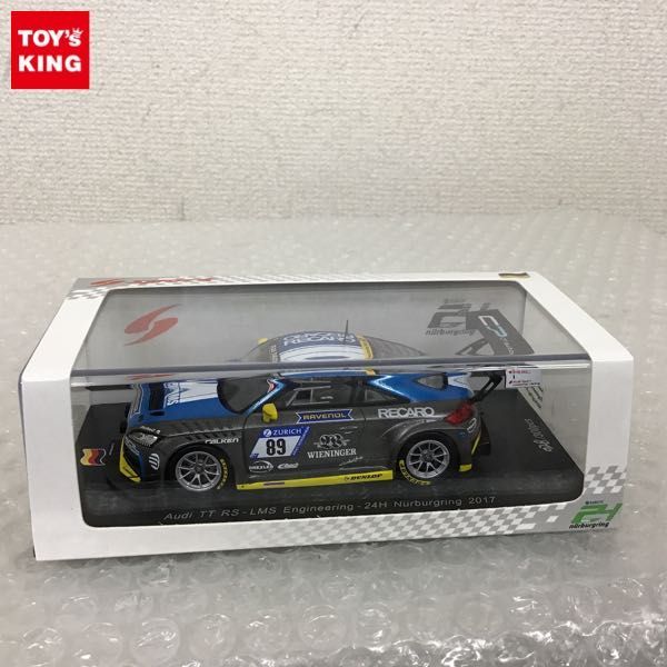 1円 スパーク 1/43 アウディ TT RS LMS Engineering 24H Nurburgring 2017 ＃89 /ミニカー ...