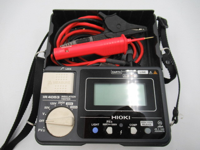 日置 HIOKI 絶縁抵抗計 IR 4053 INSULATION TESTER 品 動作確認OK 現状品(測定器)｜売買されたオークション ...
