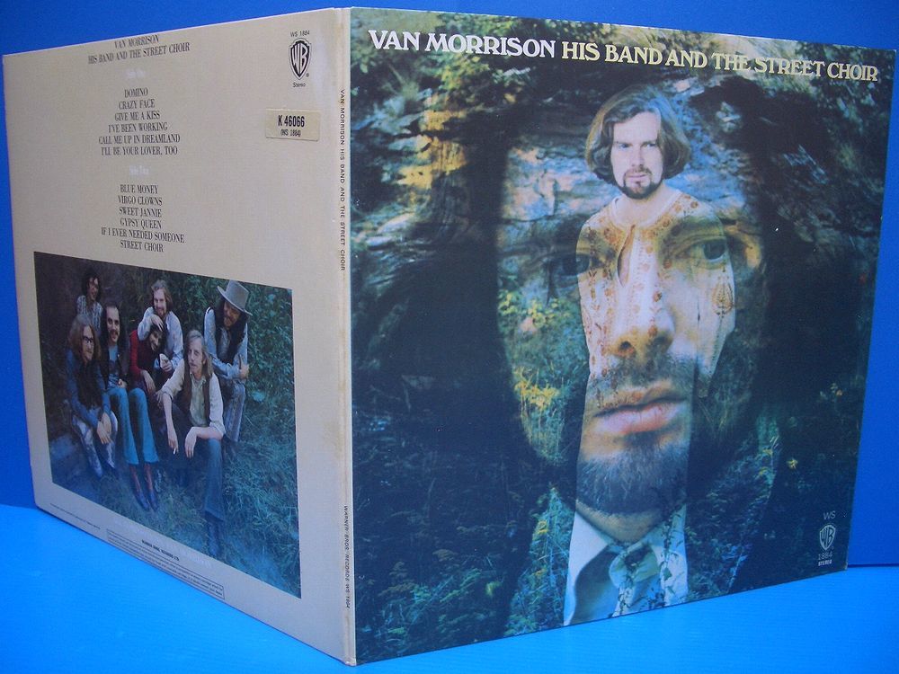 LP VAN MORRISON HIS BAND&STREET CHOIR UK70sブルーアイドソウル 英WARNERグリーン+見開き初回盤 ...