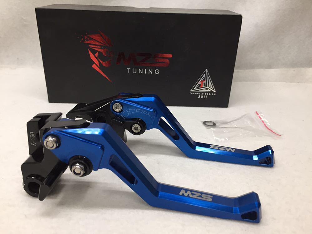 MZS TUNING ブレーキクラッチレバー TRIANGLE DESIGN 2017 ブルー K-750 F-44(レバー)｜売買されたオークション情報、yahooの商品情報をアーカイブ公開 ...