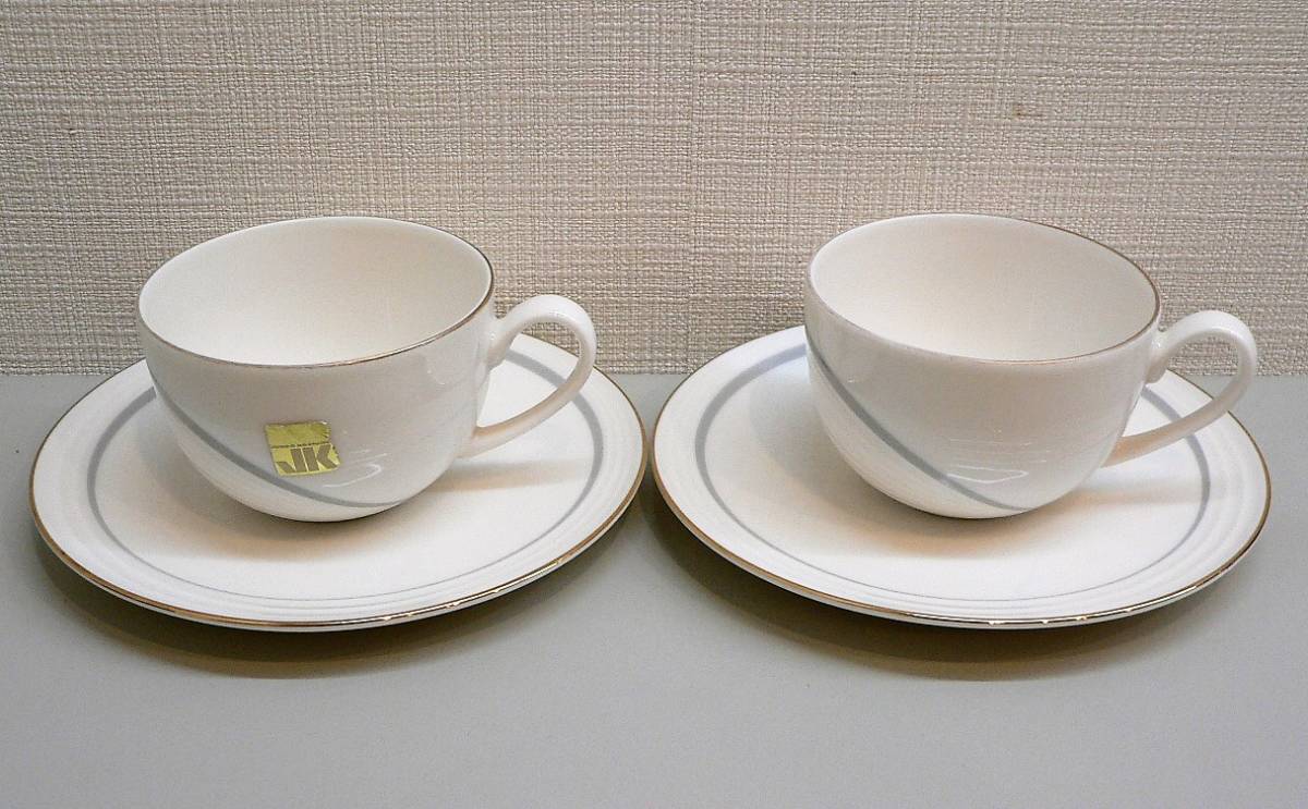 1572F ヤマカ JUNKO KOSHINO カップ＆ソーサー 2客(コーヒー、ティー兼用)｜売買されたオークション情報、yahooの商品情報をアーカイブ公開 - オークファン（aucfan ...