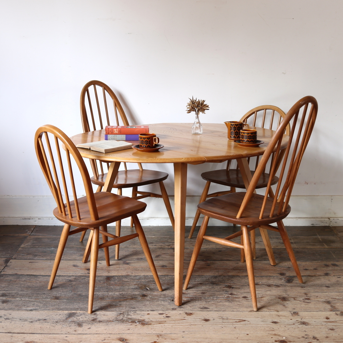 メンテ済み イギリス ERCOL 1960's ビンテージ ドロップリーフテーブル/G PLAN アンティーク 北欧 英国 アーコール デンマーク(4人用)｜売買されたオークション情報 ...
