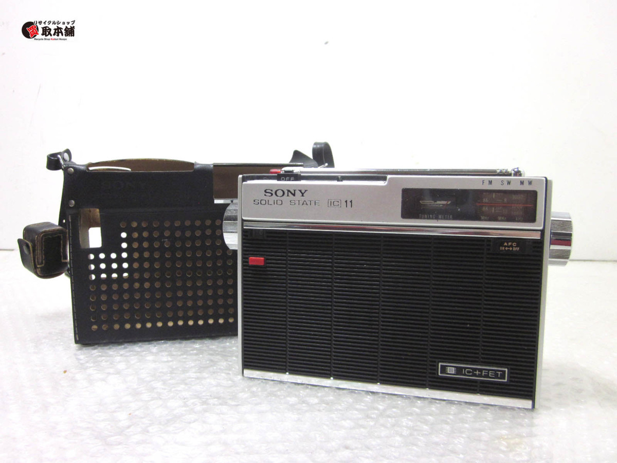 昭和レトロ ソニー ソリッドステート ラジオ SONY ICF-110 11 TRANSISTOR 3band(アンティーク)｜売買された ...