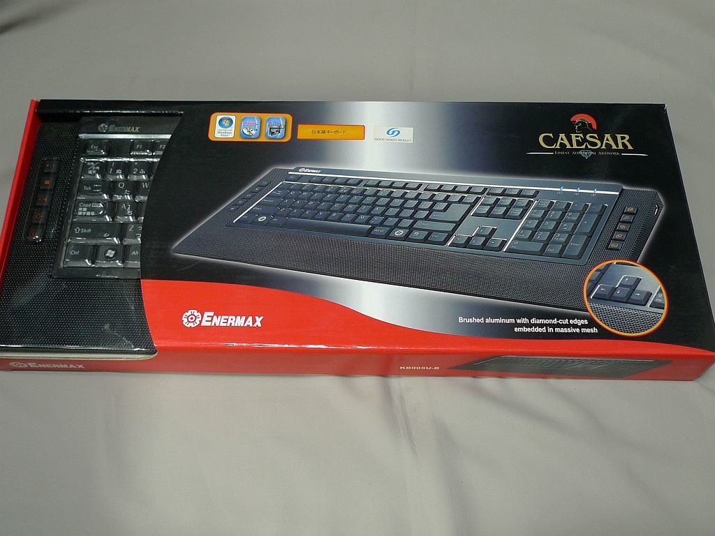 ENERMAX CAESAR KB005U-B メッシュタイプ アルミ製キーボード パンタグラフ(USBキーボード)｜売買されたオークション情報、yahooの商品情報をアーカイブ公開 ...
