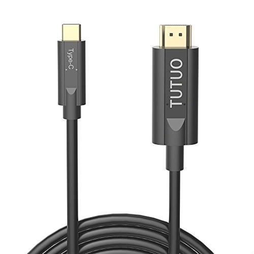 TUTUO USB Type-C to HDMI ケーブル 1.8M 4K 60Hz Thunderbolt3対応 変換コネクター TV ...