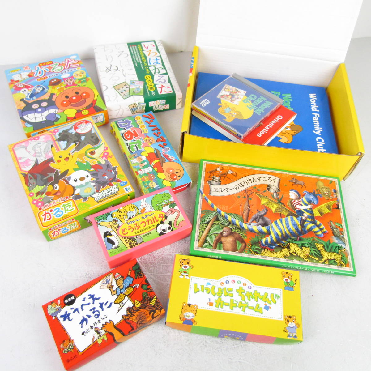 N946 まとめ売り/子供向け おもちゃ まとめ かるた すごろく カードゲーム キッズ アンパンマン ポケットモンスター World ...