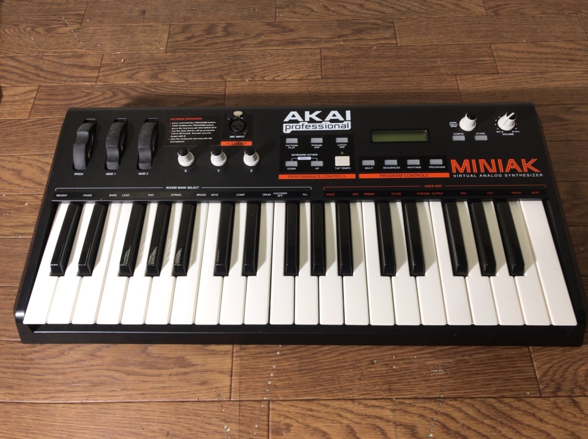 B045A025 AKAI PROFESSIONAL MINIAK シンセサイザ ー アカイ(その他)｜売買されたオークション情報、yahoo ...
