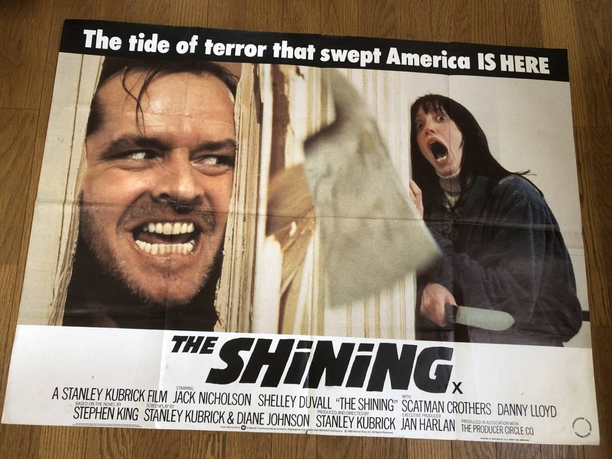 キューブリック シャイニング イギリス版BRITISH QUADポスター 当時物 ジャック ニコルソン THE SHINING スティーブン キング(ホラー、サスペンス)｜売買された ...