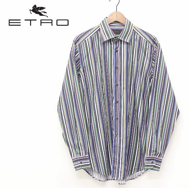 ETRO/エトロ マルチストライプ柄 長袖 シャツ 42(長袖シャツ)｜売買されたオークション情報、yahooの商品情報をアーカイブ公開 - オークファン（aucfan.com）