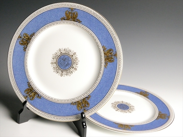 n826 ウェッジウッド 最高級シリーズ コロンビア パウダー ブルー ③ ペア プレート 大皿 27.4㎝ 2枚(ウェッジウッド)｜売買されたオークション情報、yahooの商品情報を ...