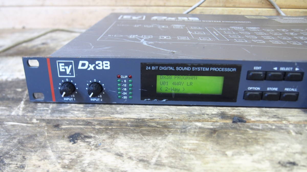 ElectroVoice EV エレクトロボイス DX38 24blt デジタルサウンドシステム プロセッサー 音響機材(クロスオーバー ...