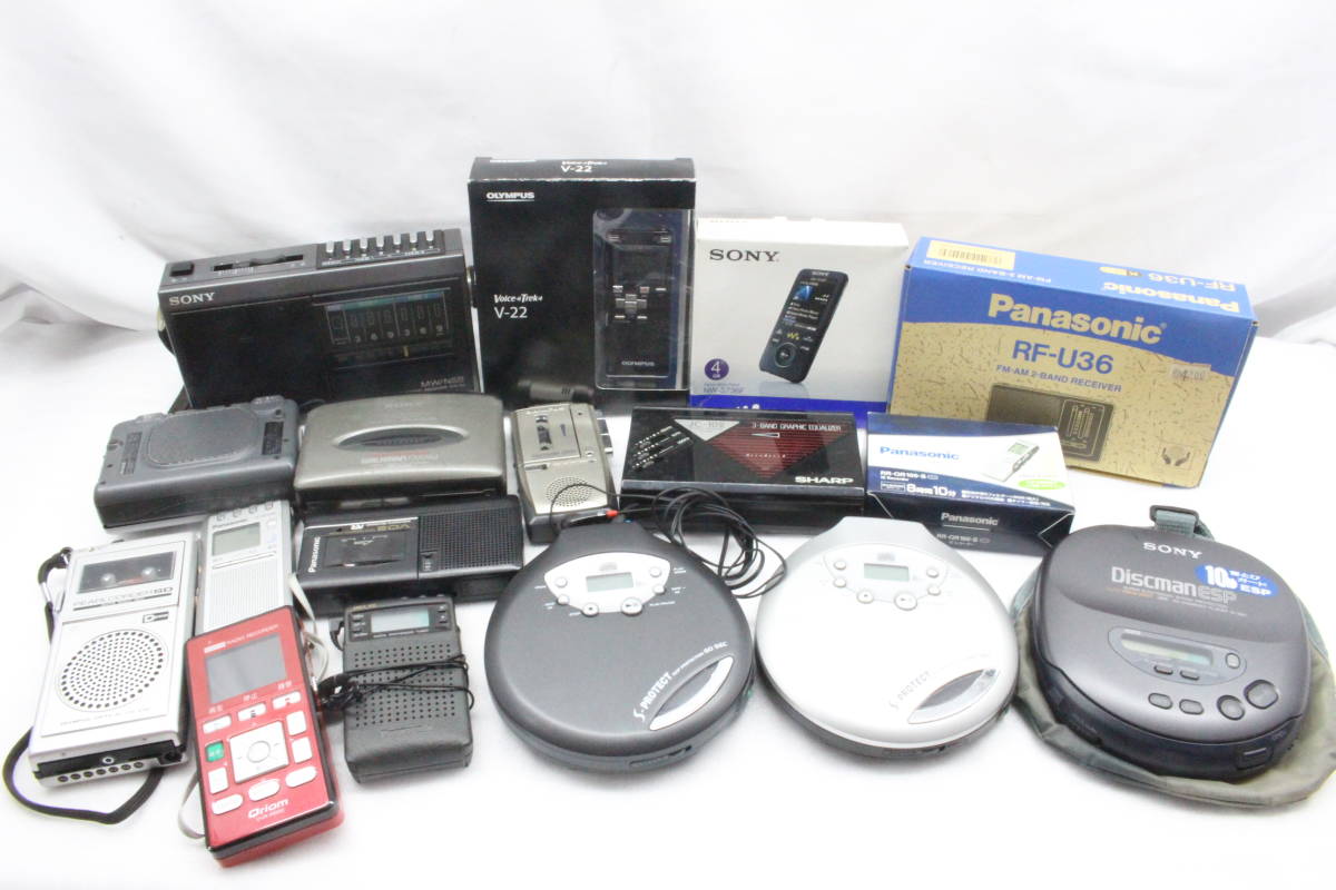 ウォークマンまとめ SONY/NW-S736-F MW/NSB OLYMPUS/V-22 Panasonic/RF-U36/RF-ND180R ...