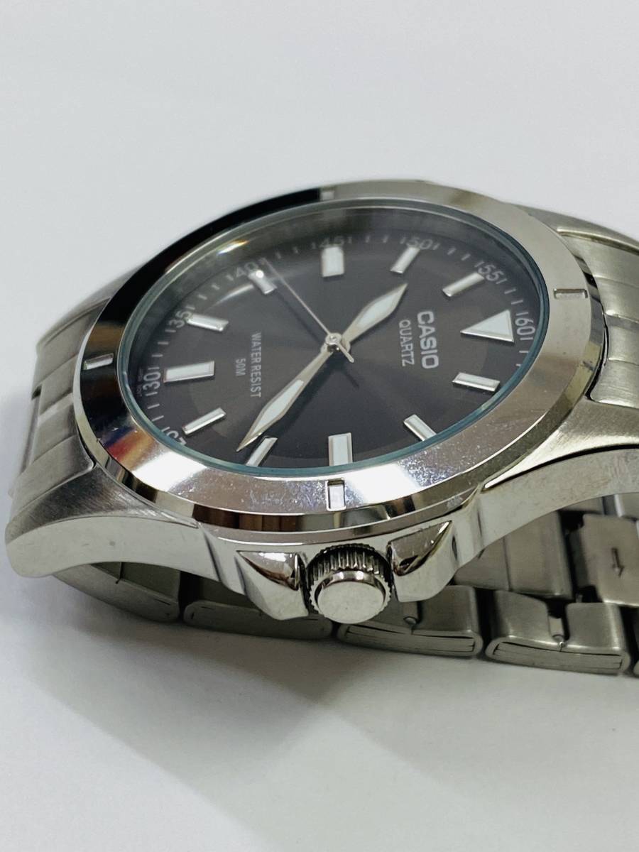 2000 480円 品 CASIO/カシオ QUARTZ MTP-1214 黒文字盤 クォーツ メンズ 腕時計(カシオ)｜売買された ...
