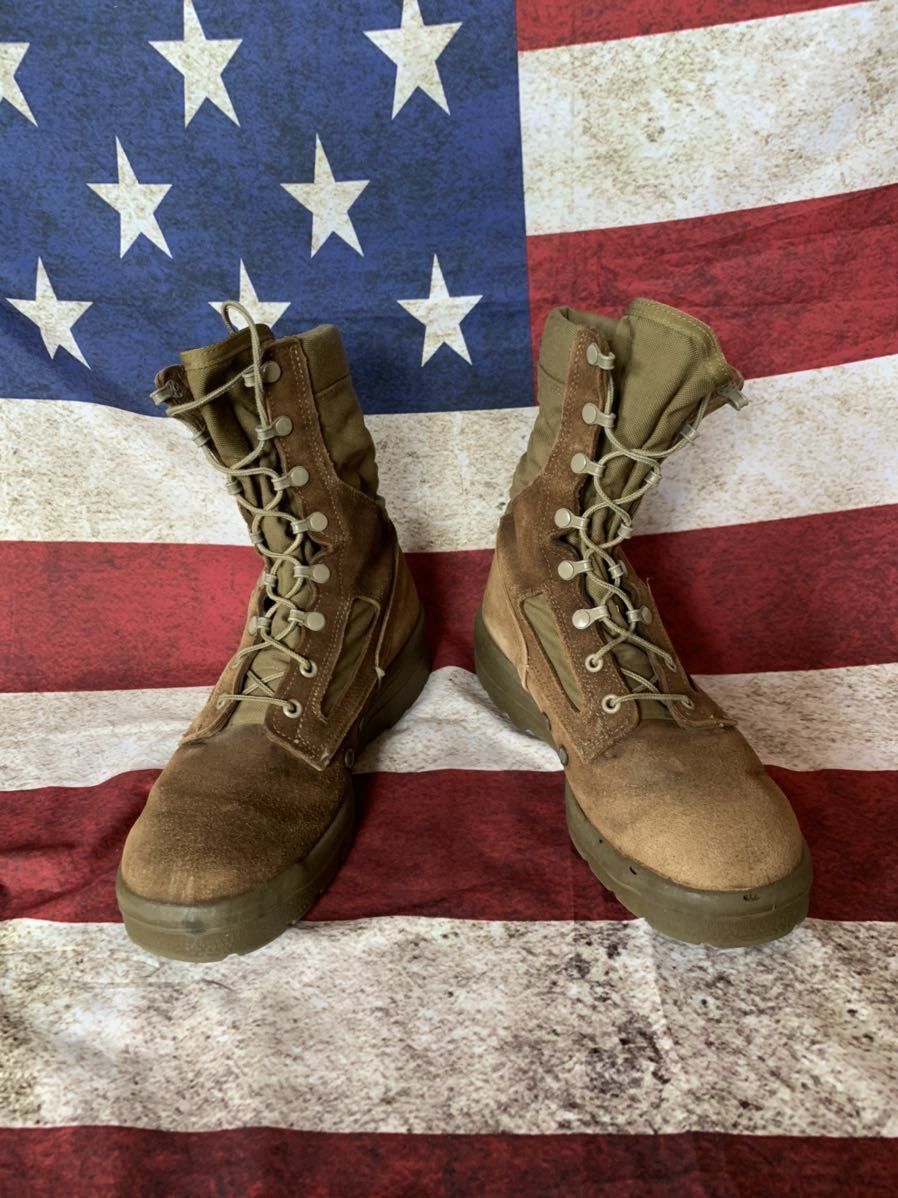 米軍 US MC海兵隊 実物 放出品 ジャングル ブーツ サイズ 10R ベルヴィル BELLEVILLE アメリカ製 USA USMC コンバット 28cm サバゲー 釣り(28.0cm ...
