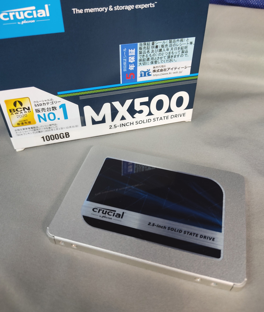 サイコム Crucial CT1000MX500SSD1 1TB SSD @Used@ N15E(256GB～)｜売買されたオークション情報 ...
