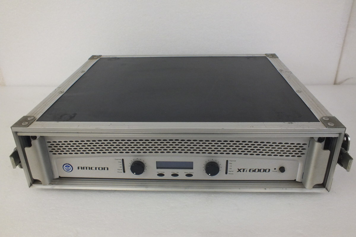 AMCRON アムクロン XTi6000 パワーアンプ DSP内蔵 PA 音響 業務用 RoadReady ハードケース付属 現状品 ...
