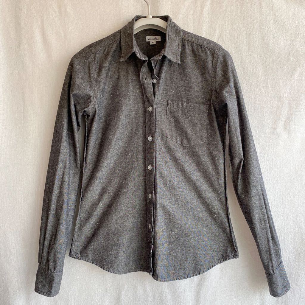 stwen alan USA レディース 長袖シャツ P グレー コットン S(Sサイズ)｜売買されたオークション情報、yahooの商品情報を ...
