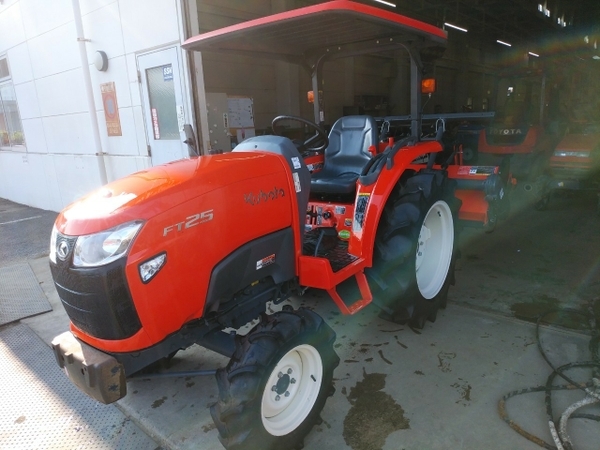 鳥取県 鳥取市 KUBOTA クボタ FT25 トラクター ロータリー RL15T 331h 4WD 25馬力 キャノピー パワステ 自動耕深 農機具 農業 直 F5077075(その他 ...