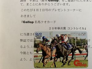 週刊Gallopクオカード ラッキーライラック 当選通知無し - 8，925円 | noguchi.ug.edu.gh