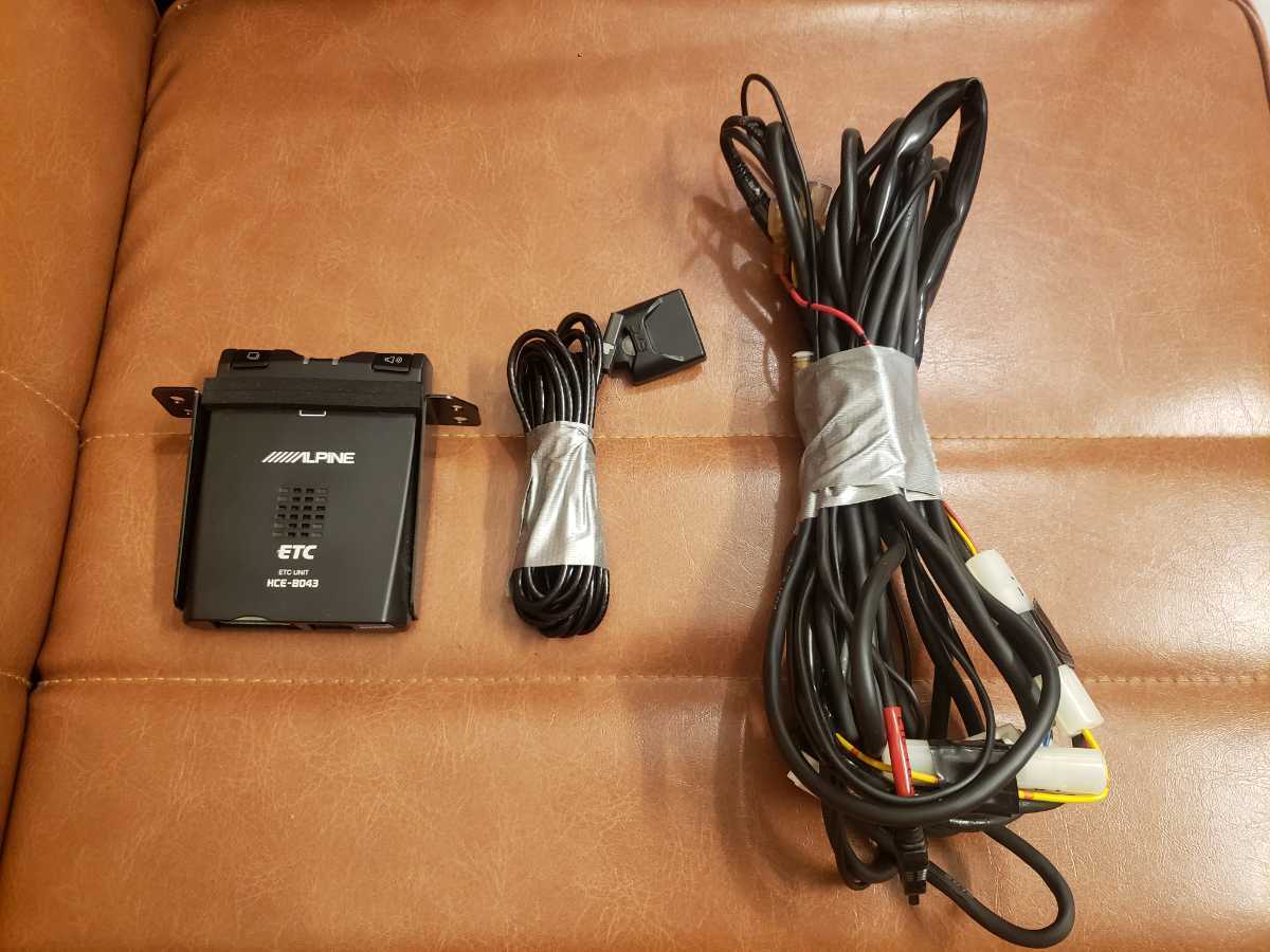 100円 ALPINE アルパイン ETC車載器 HCE-B043&KTD-B043Y 普通車登録 アンテナ分離型 ヴェルファイアから取り外し(その他)｜売買されたオークション情報、yahoo ...