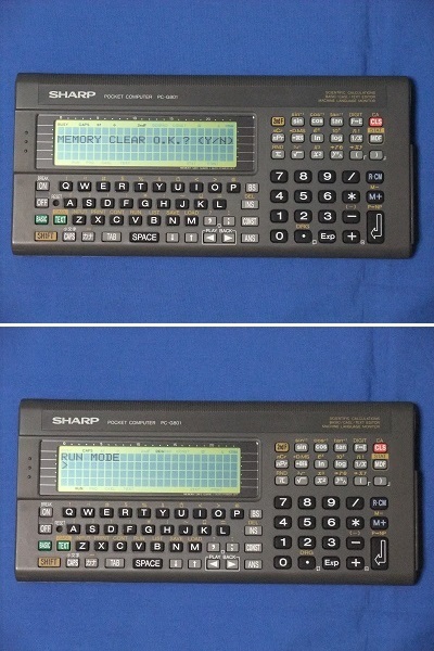 SHARP シャープ ポケットコンピュータ PC-G801 取扱説明書付き(ポケットコンピュータ)｜売買されたオークション情報、yahooの商品情報をアーカイブ公開 - オークファン ...