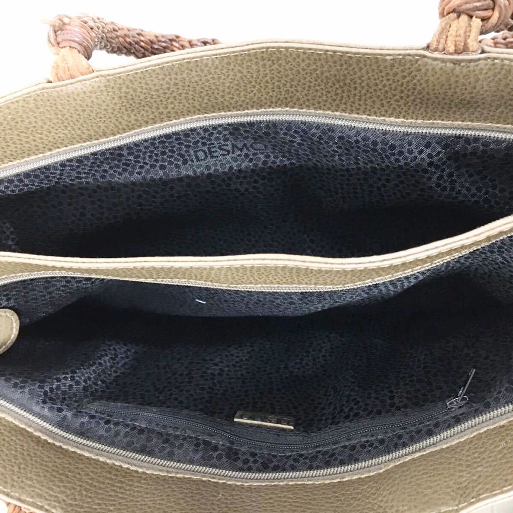 D320-19 DESMO デズモ カバン トートバッグ 革 レザー 大容量 きれいめ 女性 レディース サイズ28×35×5 茶 ブラウン(その他)｜売買されたオークション情報、yahooの ...