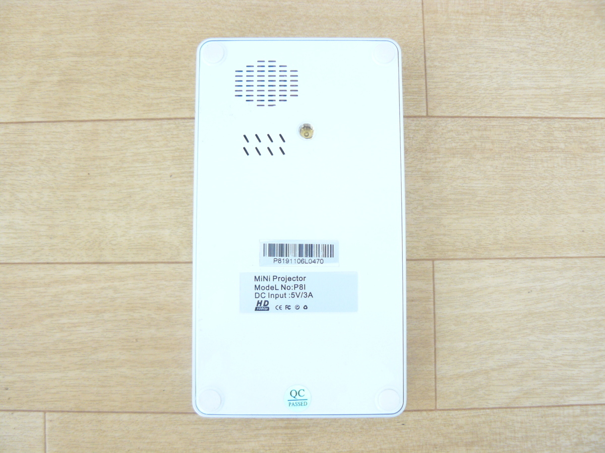 PTVdisplay SMART MINI PROJECTOR P81 スマート ミニ プロジェクター ホワイト ABC15 /I7-8903(本体)｜売買されたオークション情報、yahooの ...