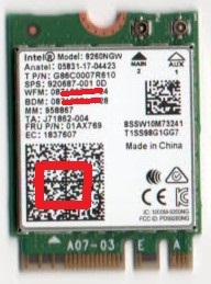 Intel Wireless-AC 9260 NGW 160MHz MU-MIMO 無線LAN Wi-Fi5 11ac 1.73Gbps ...