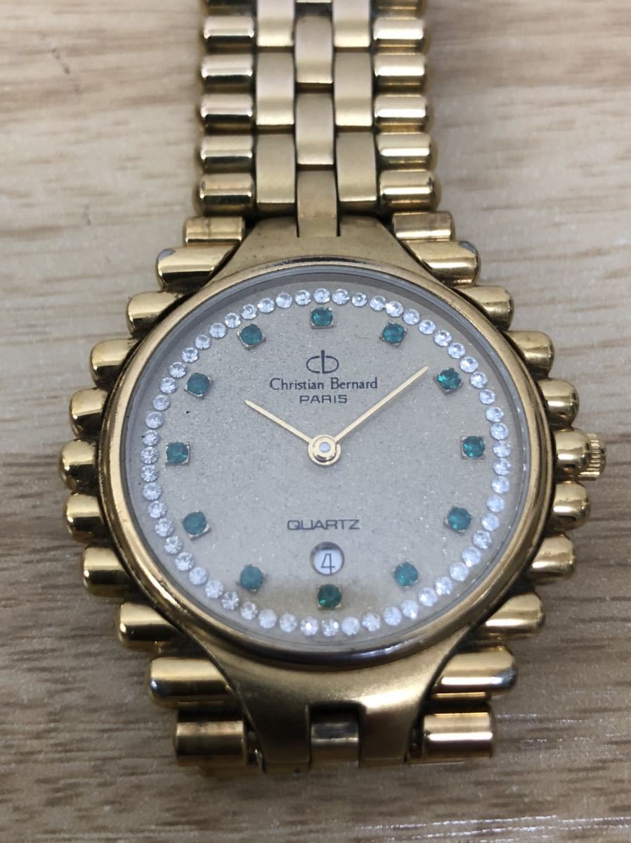 ジャンク品 Christian Bernard/クリスチャンベルナール 腕時計 ゴールド ダイヤ 18K GOLD ELECTROPLATED MS3310 M06374(その他)｜売買された ...
