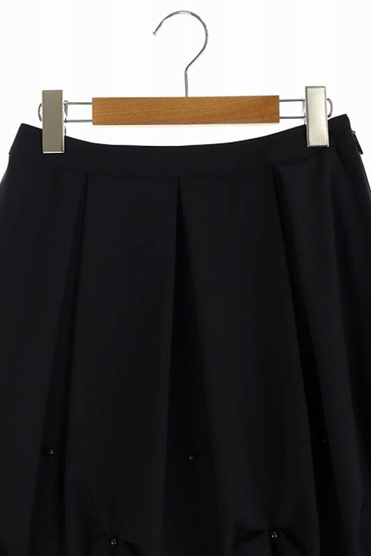 ルネ Rene basic フレアスカート バルーン ビーズ 膝丈 36 黒 /AO OS SH レディース(Sサイズ)｜売買されたオークション情報、yahooの商品情報をアーカイブ公開 ...