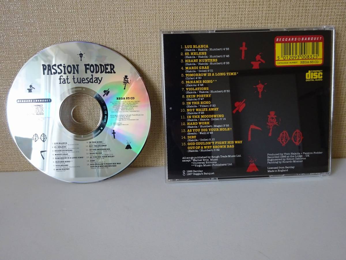used UK盤 CD / PASSION FODDER パッション フォーダー FAT TUESDAY / ORCHESTRE ROUGE ...