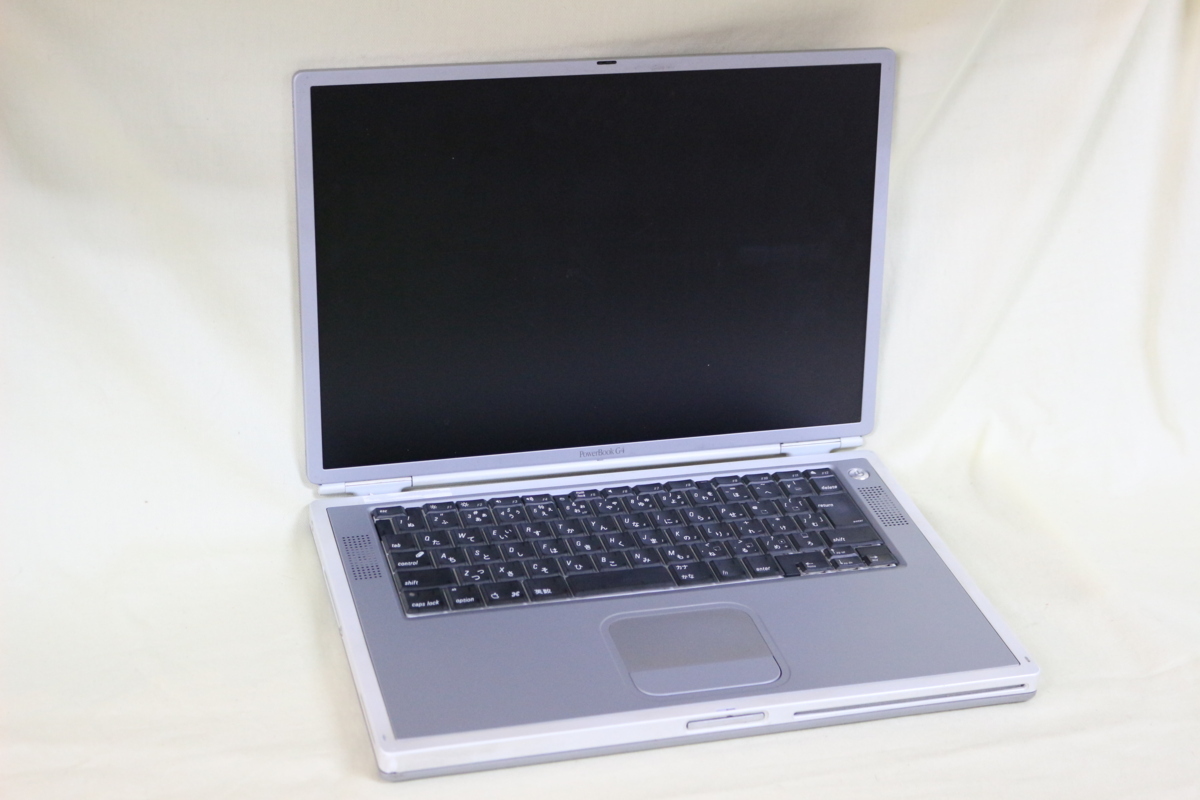 現状品ノートパソコン Apple PowerBook G4 M5884 CPU不明 メモリ不明 HDD不明 15.0inch OS不明 代引き ...