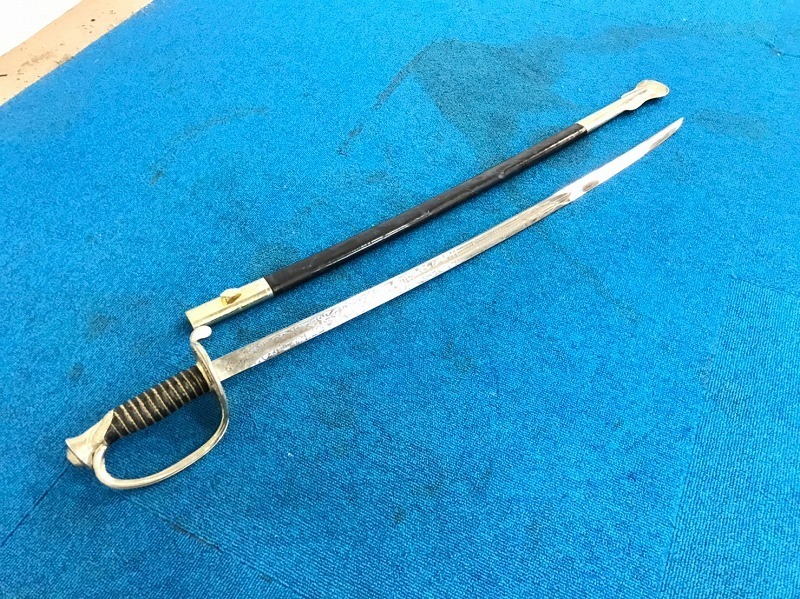 米軍放出品 ATLANTA CUTLERY INDIA アメリカ海兵隊下士官刀 セレモニアルドレスソード 鞘付き 140 BE17JK-W ...