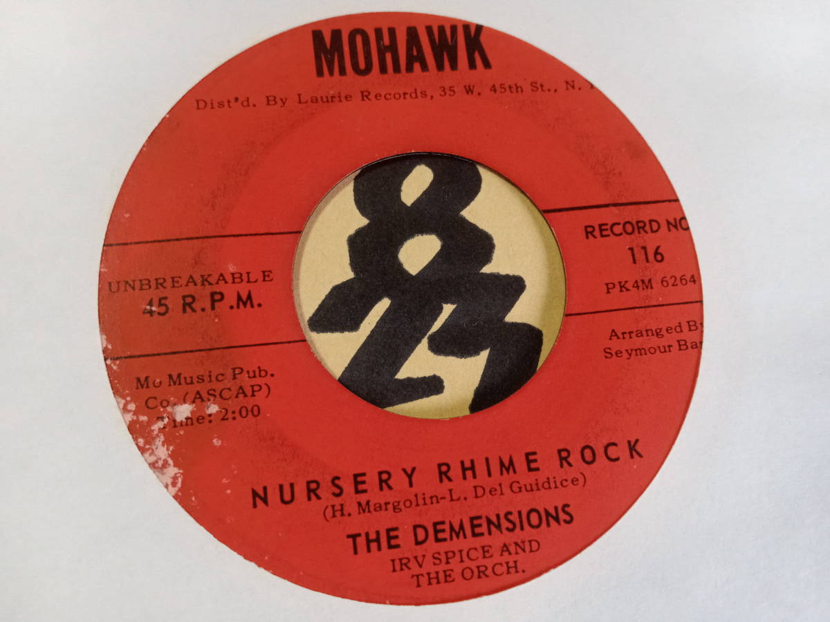 試聴 THE DEMENSIONS NURSERY RHIME ROCK / OVER THE RAINBOW EX(R&B、ソウル)｜売買さ ...