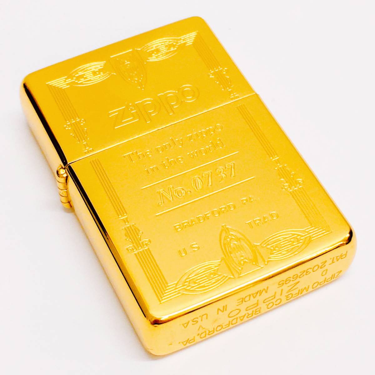 ZIPPO/ジッポー 1989年製 The only in the world 限定生産 No.0737 レギュラータイプ/ゴールド色/ジッポ/喫煙グッズ/ヴィンテージ/(その他)｜売買された ...