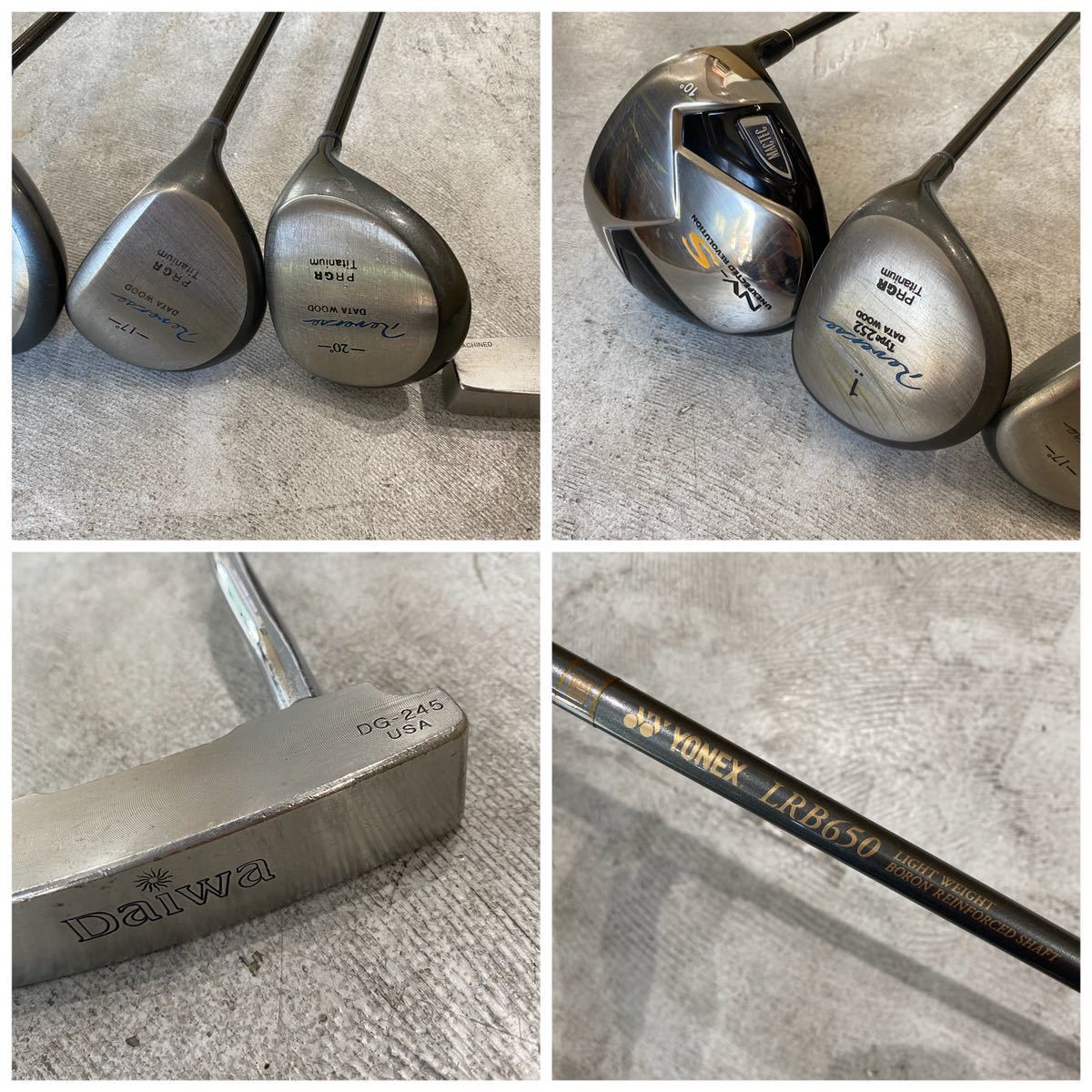 MACTEC NV-S マグレガー PRGR Reverse Type 252 DATA WOOD プロギア YONEX REX KING ヨネックス TEAM Daiwa ダイワ ...