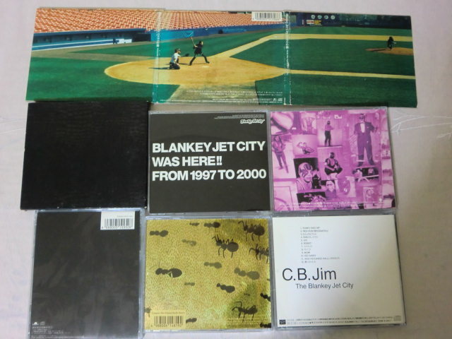 送198円 6枚セット 画像付 BLANKEY JET CITY SKUNK ベスト 国境線上の蟻 C.B.Jim LOVE FLASH ...