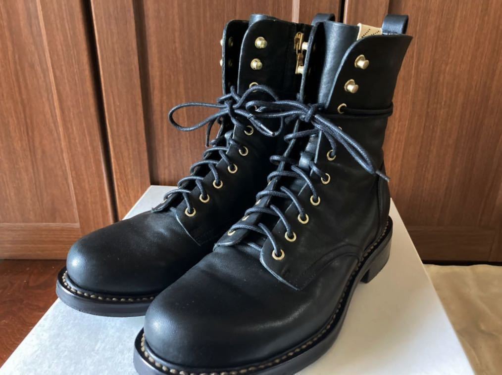 visvim EL CAPITAN BOOTS-FOLK VEG HORSEHIDE JOURNEYMAN PIN BADGE D17 DRY ...