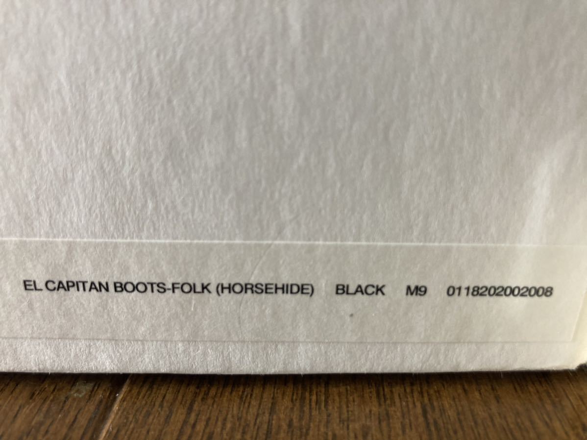 visvim EL CAPITAN BOOTS-FOLK VEG HORSEHIDE JOURNEYMAN PIN BADGE D17 DRY ...