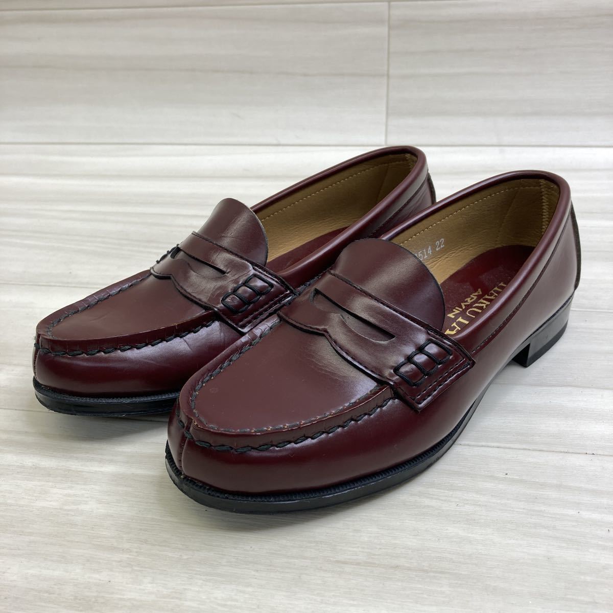 I'643 HARUTA ハルタ コインローファー パンプス 22cm EE ボルドー レザー 通勤 通学 日本製 モデル(22.0cm以下)｜売買されたオークション情報、yahooの商品情報 ...