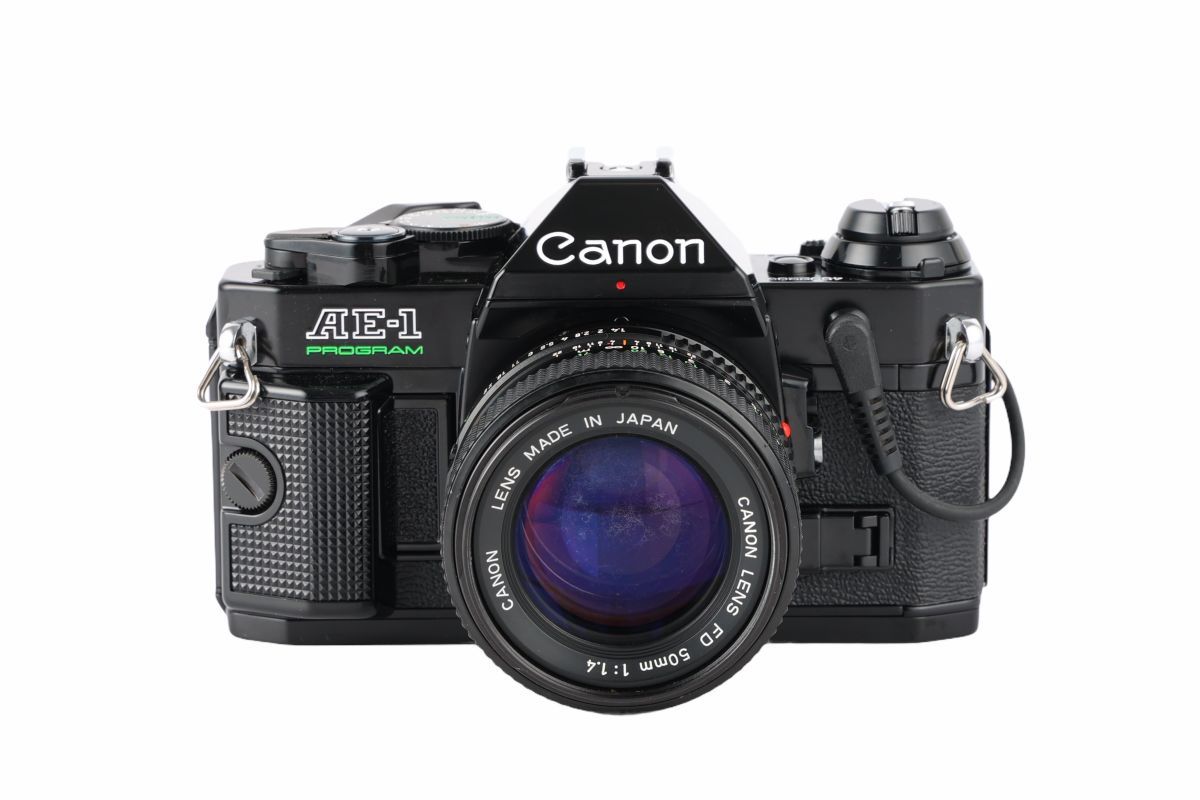 02012cmrk Canon AE-1P PROGRAM + New FD 50mm F1.4 MF一眼レフ フイルムカメラ 標準レンズ ...