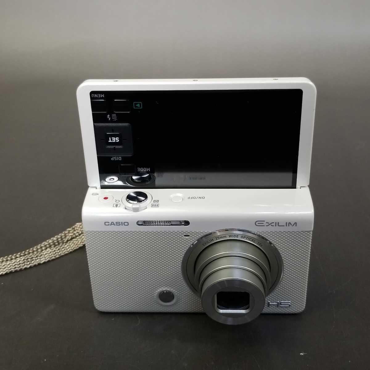 6455 同梱NG CASIO カシオ EX-ZR70 コンパクトデジタルカメラ コンデジ ホワイト 取説 元箱 SDカード16GB USB ...