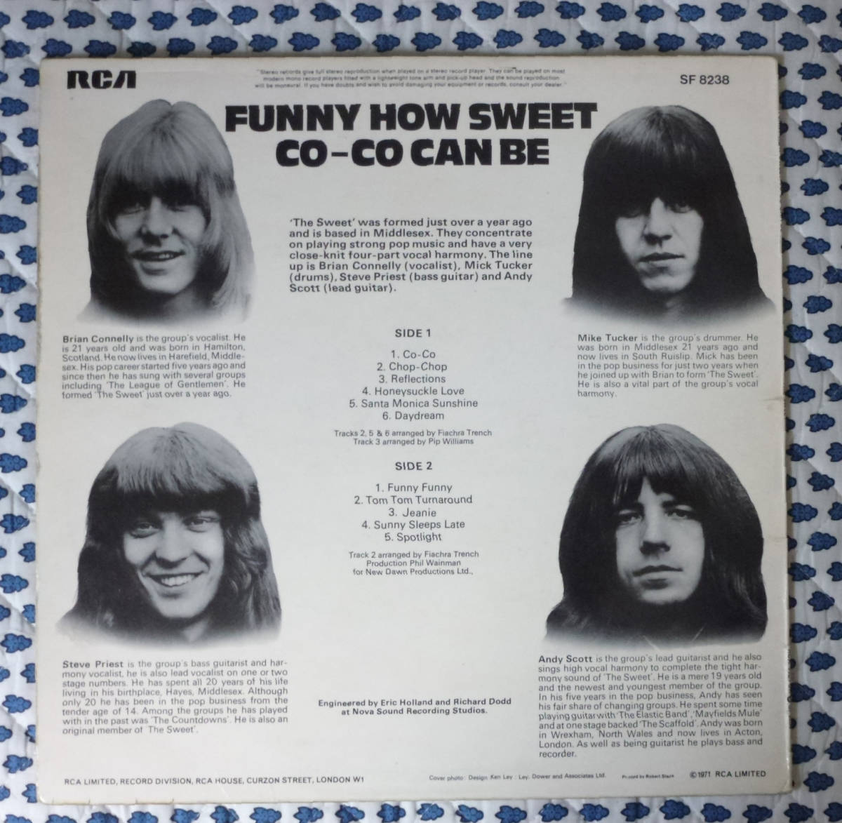 英国原盤 The Sweet Funny How Sweet Co-Co Can Be RCAデビュー盤 / 凸レーベル マト1E 4E ...