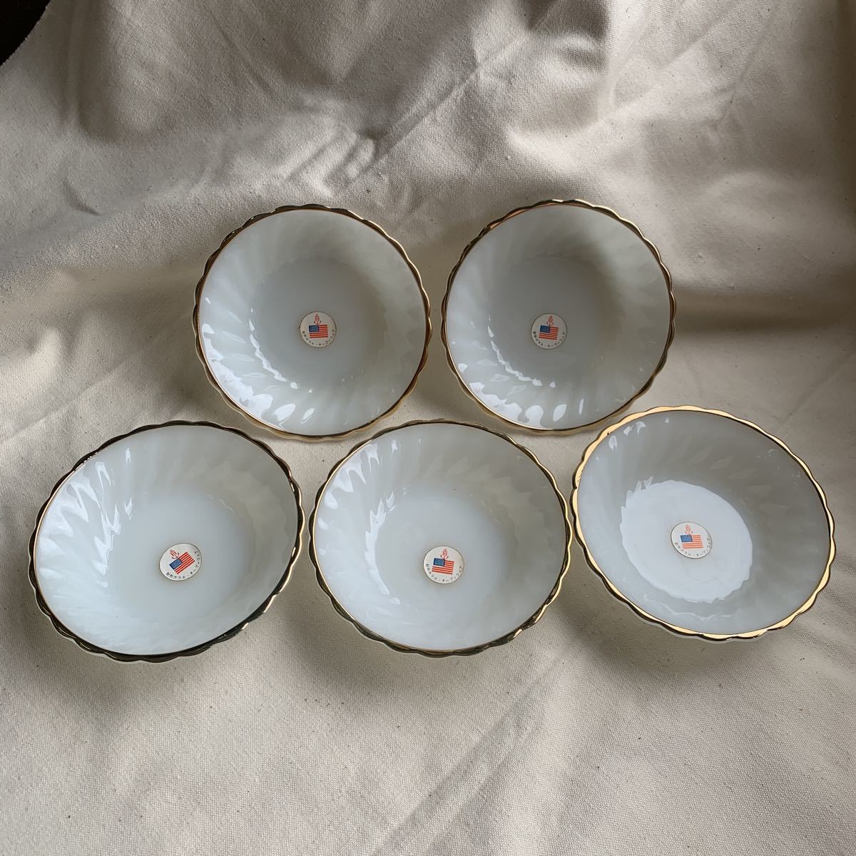 OVEN PROOF DINNERWARE BY ANCHOR HOCKING アンカーホッキング 小皿ボウル 5個セット販売 ビンテージ ファイヤーキング No.091(ボウル)｜売買された ...