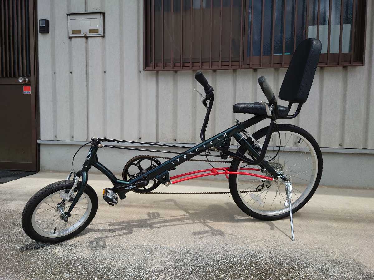 福岡発 17BICYCLE S17 ダークグリーン セミリカンベント リカンベント 6段変速 近隣配送可(24インチ～)｜売買された ...