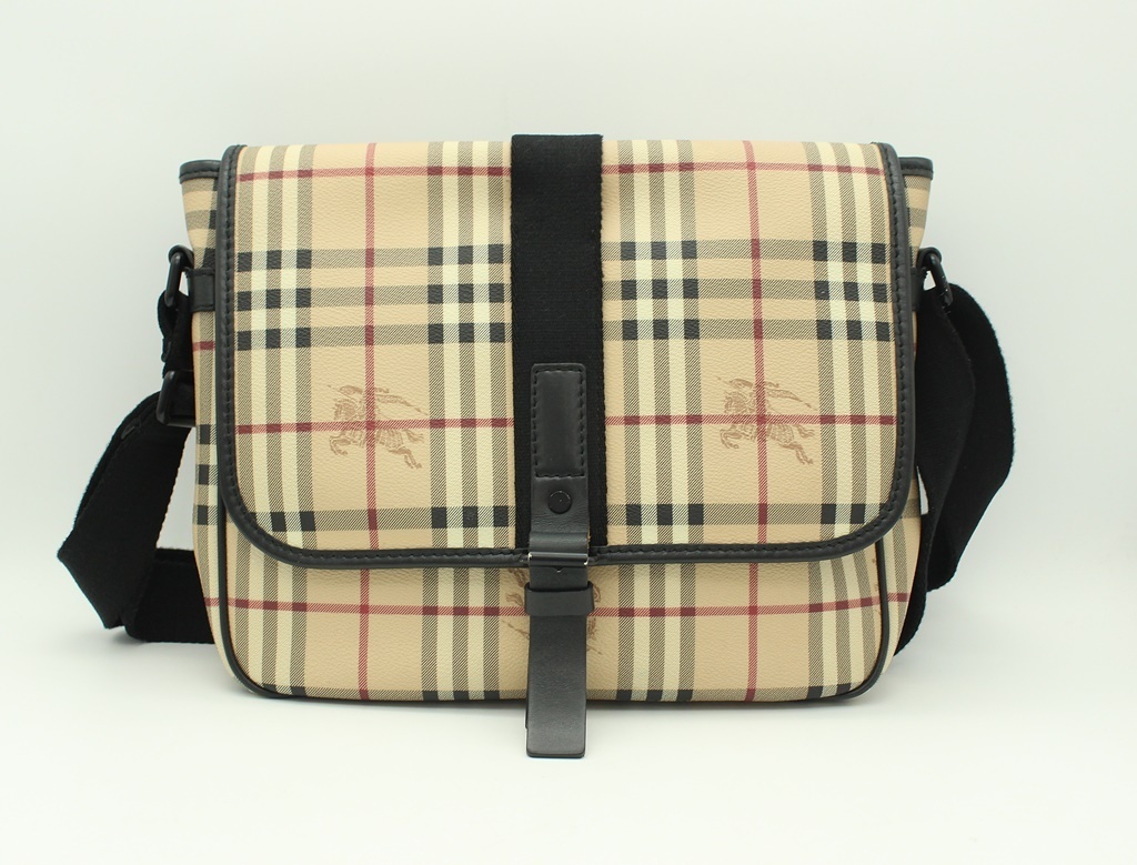 1円 BURBERRY バーバリー ノバチェック ショルダーバッグ 斜めがけ メッセンジャーバッグ PVC 品 z_b(ショルダーバッグ ...