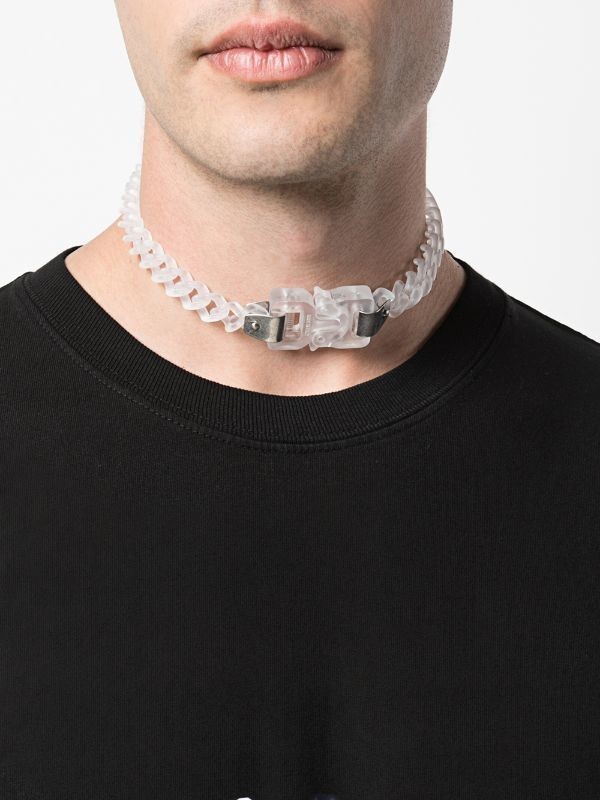 1017 ALYX 9SM TRANSPARENT CHAIN NECKLACE チェーン ネックレス チョーカー バックル クリア アリクス ...